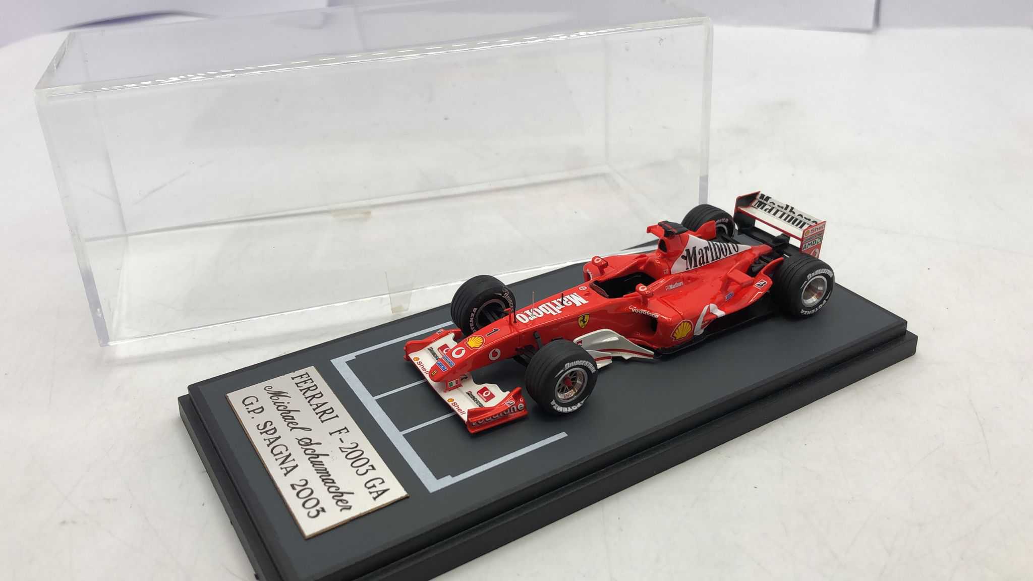 BBR Ferrari F-2003 GA Michael Schumache GP Spagna 2003 1/43 senza ...