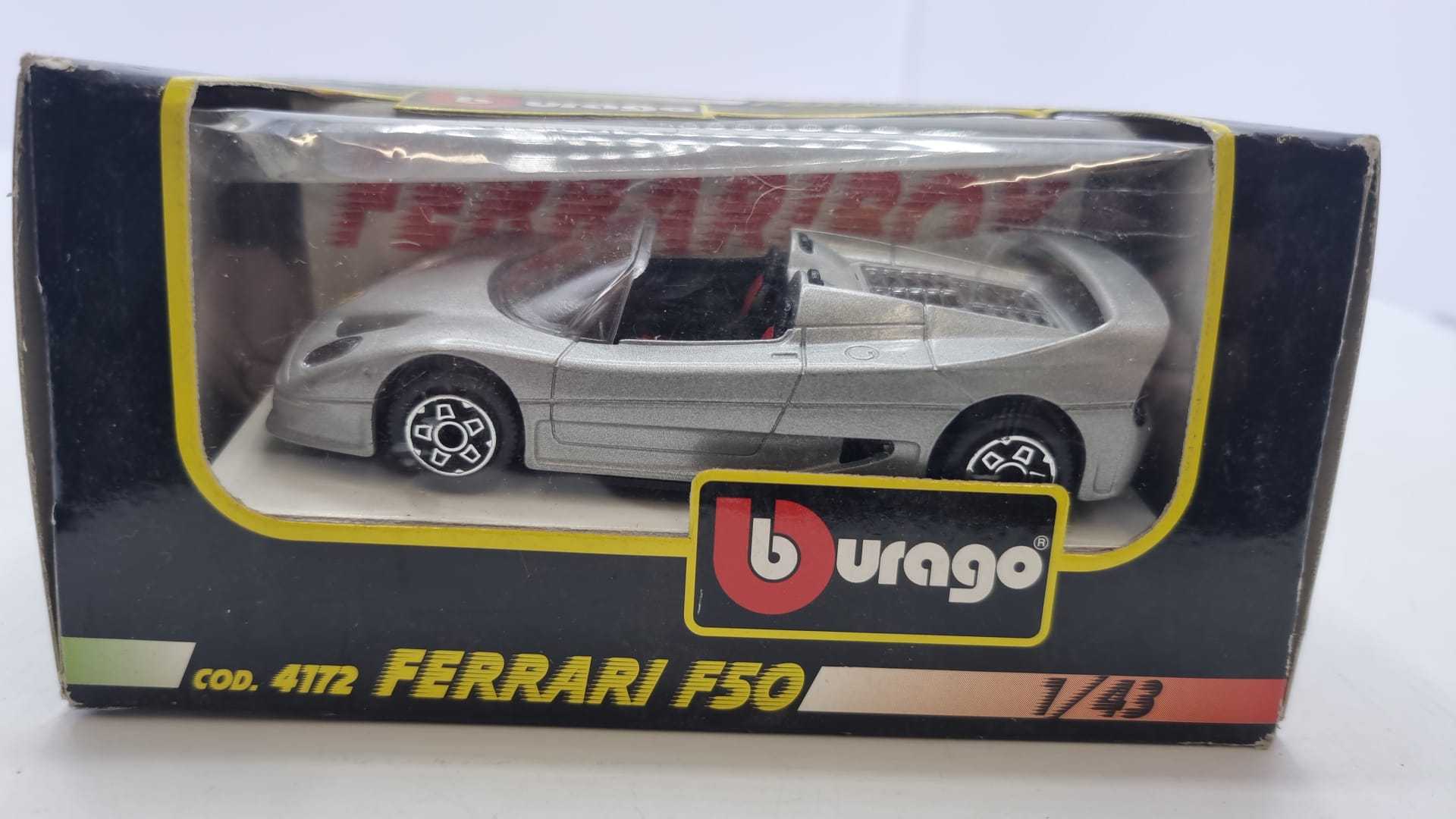 4172 Bburago Ferrari F50 1/43 scatola con usura del tempo
