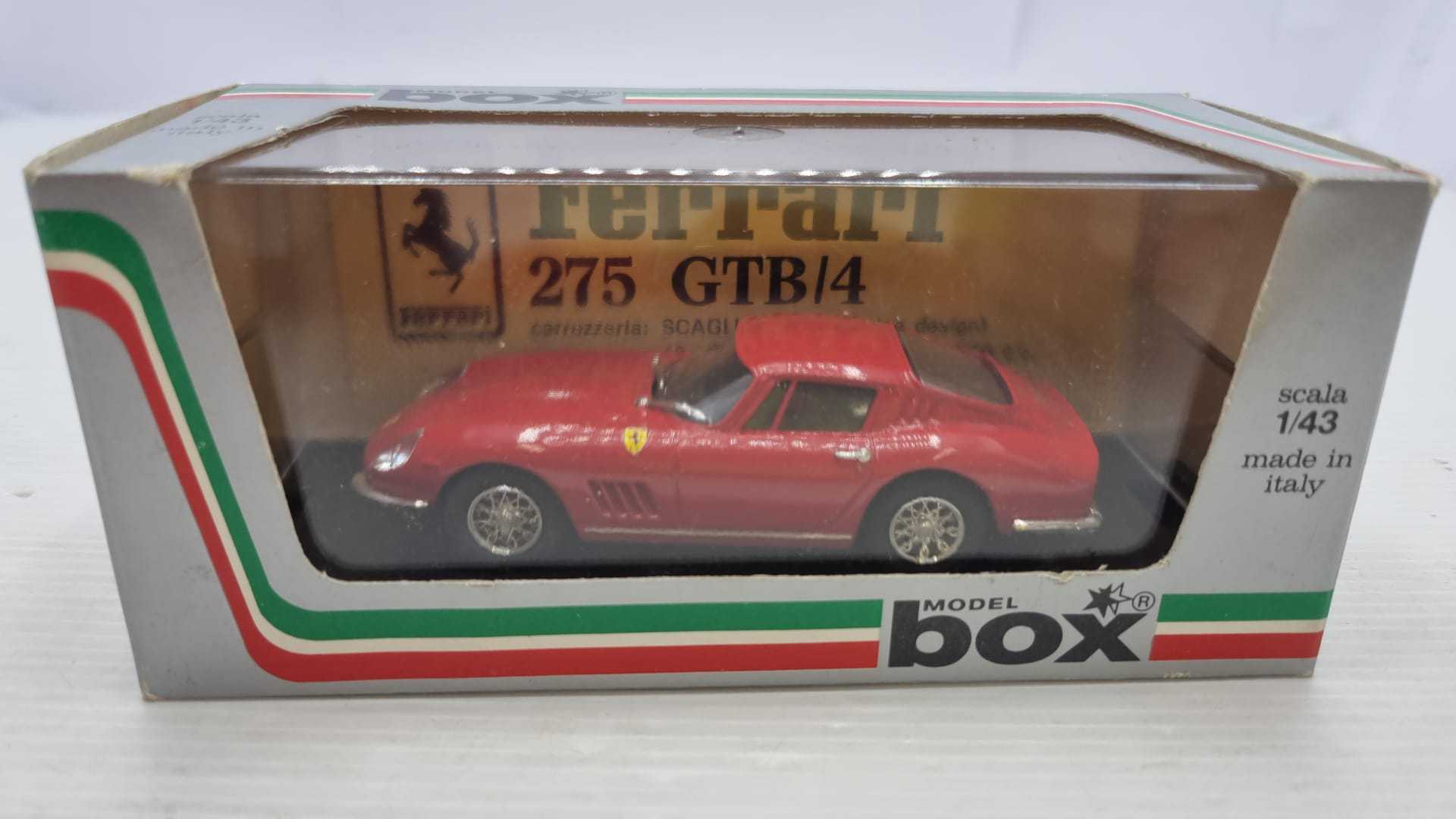 Box Model Ferrari 275 GTB 4 ruote a raggi 1/43