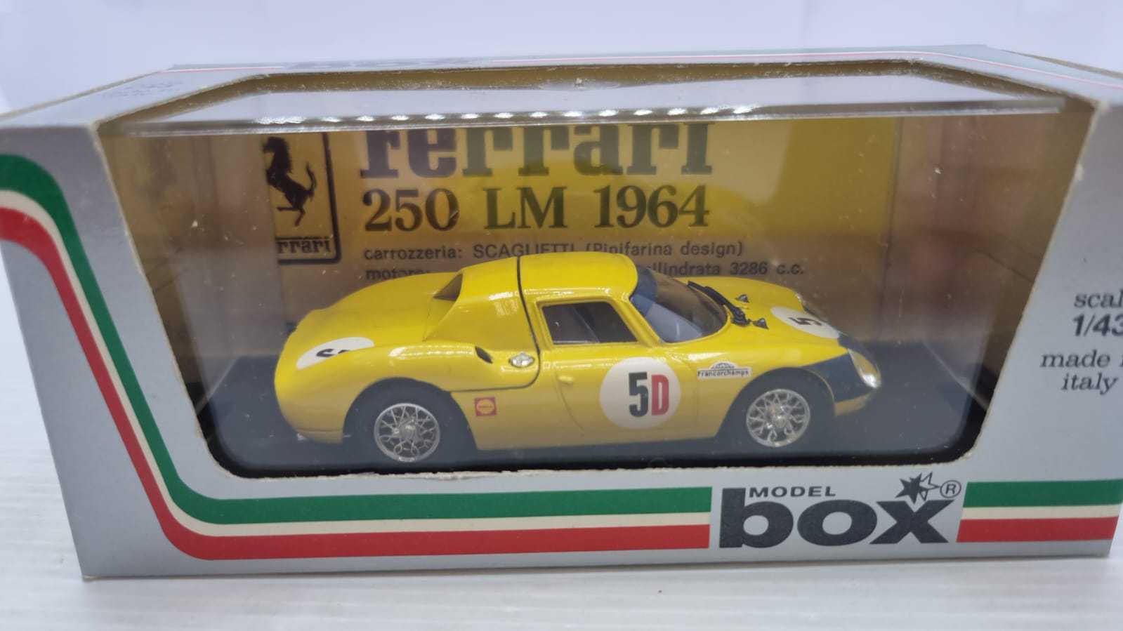 BOX MODEL - AUTO DA CORSA Box Model Ferrari 250 LM Kyalami 1966 1/43