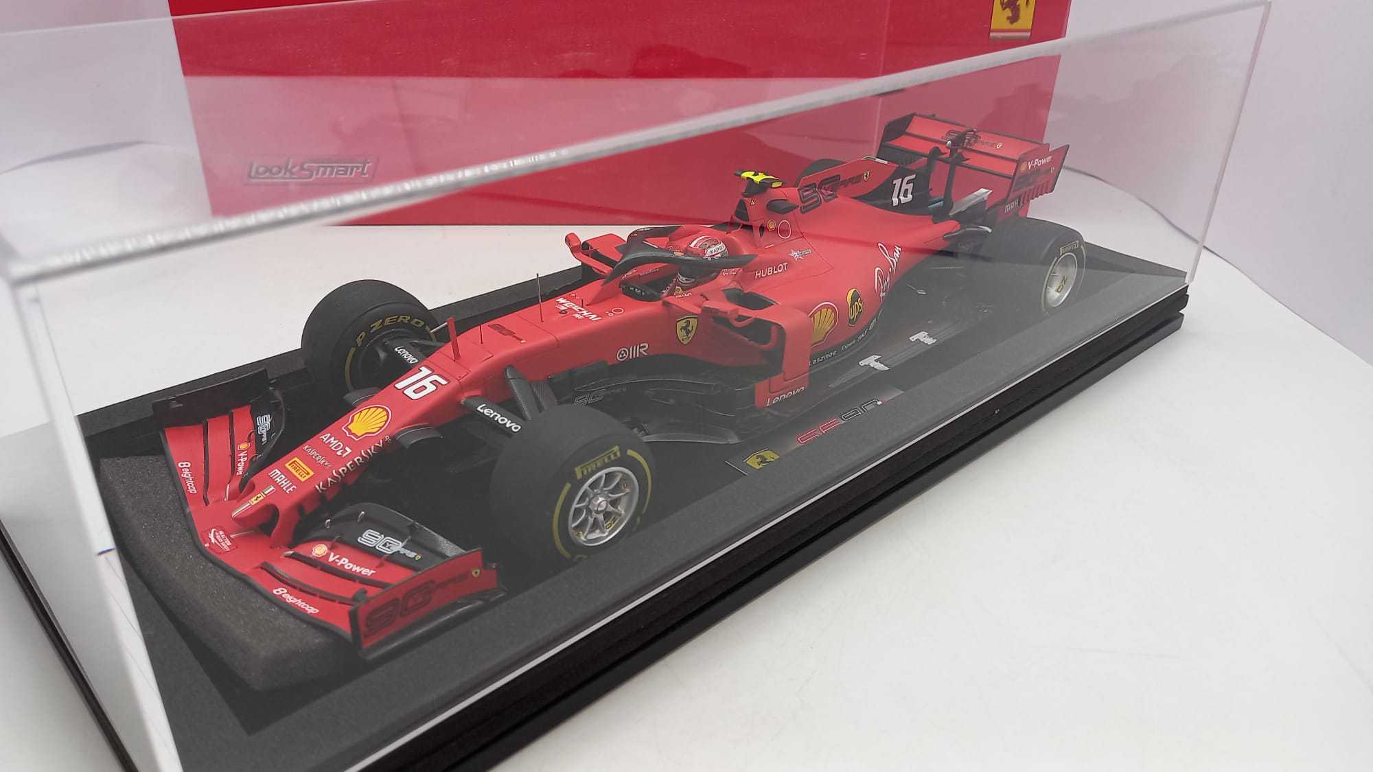 LS18F1023 Looksmart Ferrari SF90 C. Leclerc Belgian GP 2019 1/18