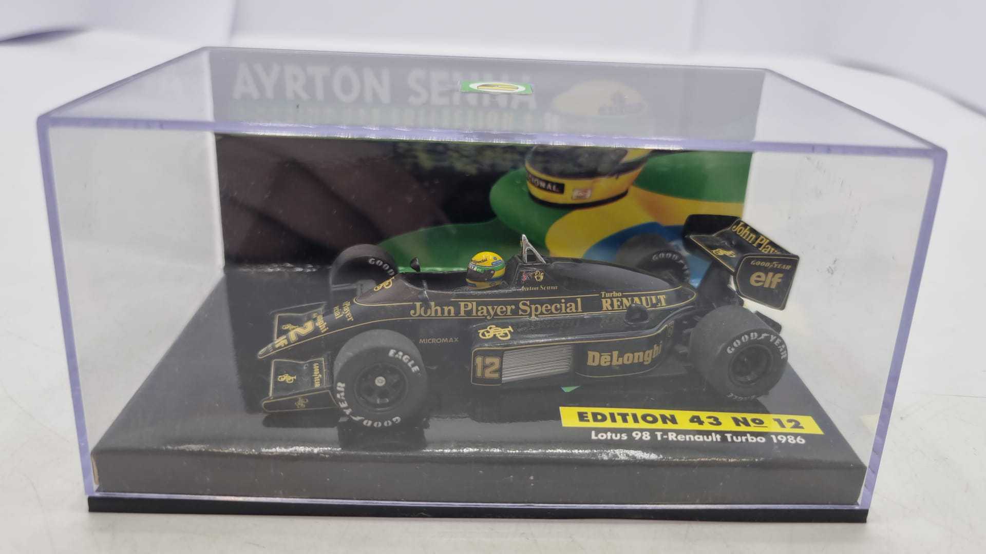 540864312 Minichamps Lotus 98 T Renault Turbo Ayrton Senna 1986 1/43