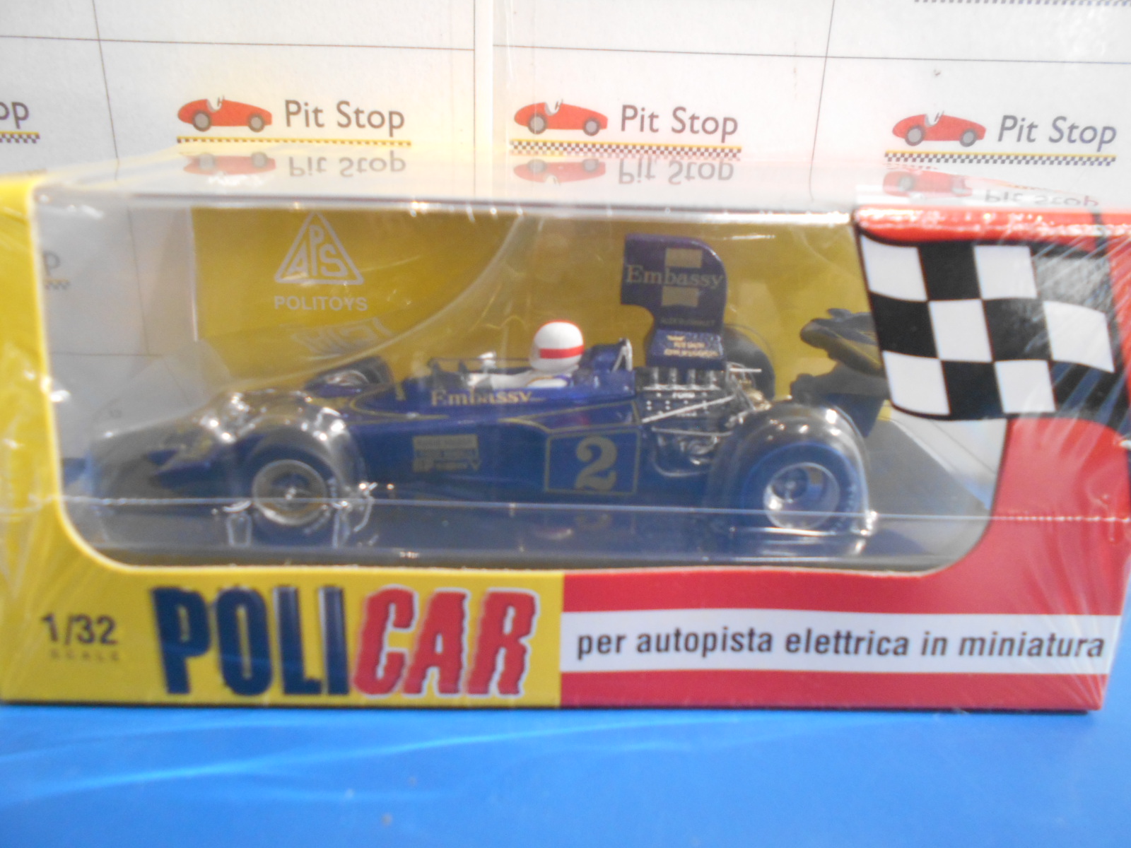 Policar auto per pista slotLotus 72e 1975, analogica 1/32