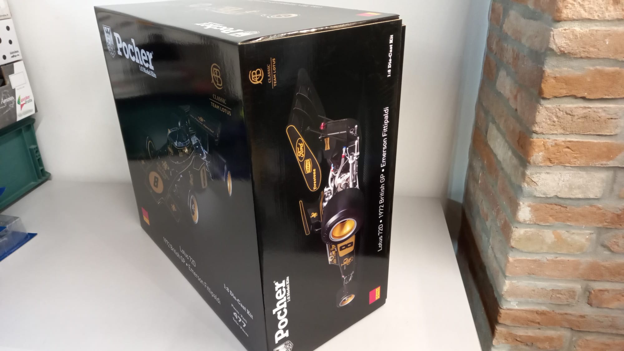 HK114 Pocher Lotus 72D E. Fittipaldi British GP 1972 1/8, kit composto ...