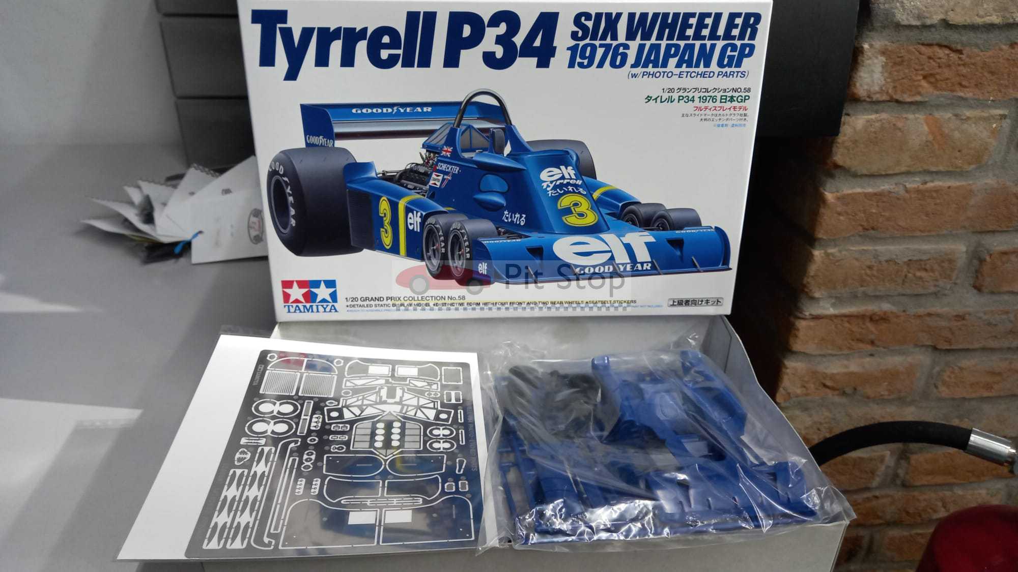 20058 Tamiya Tyrrell P34 six wheller Japan GP 1976 1/20, versione con ...