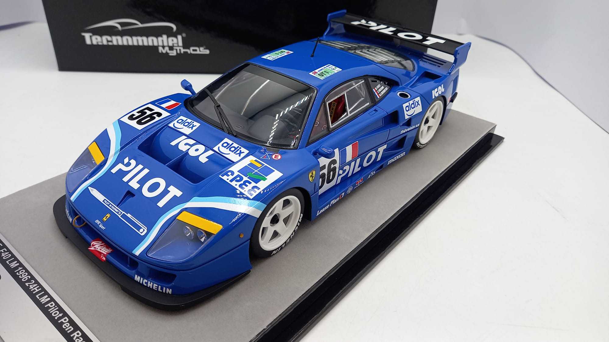 TM18286F Tecnomodel Ferrari F40 24h LM 1996 Pen Racing 1/18, lim. ed. 145 pz